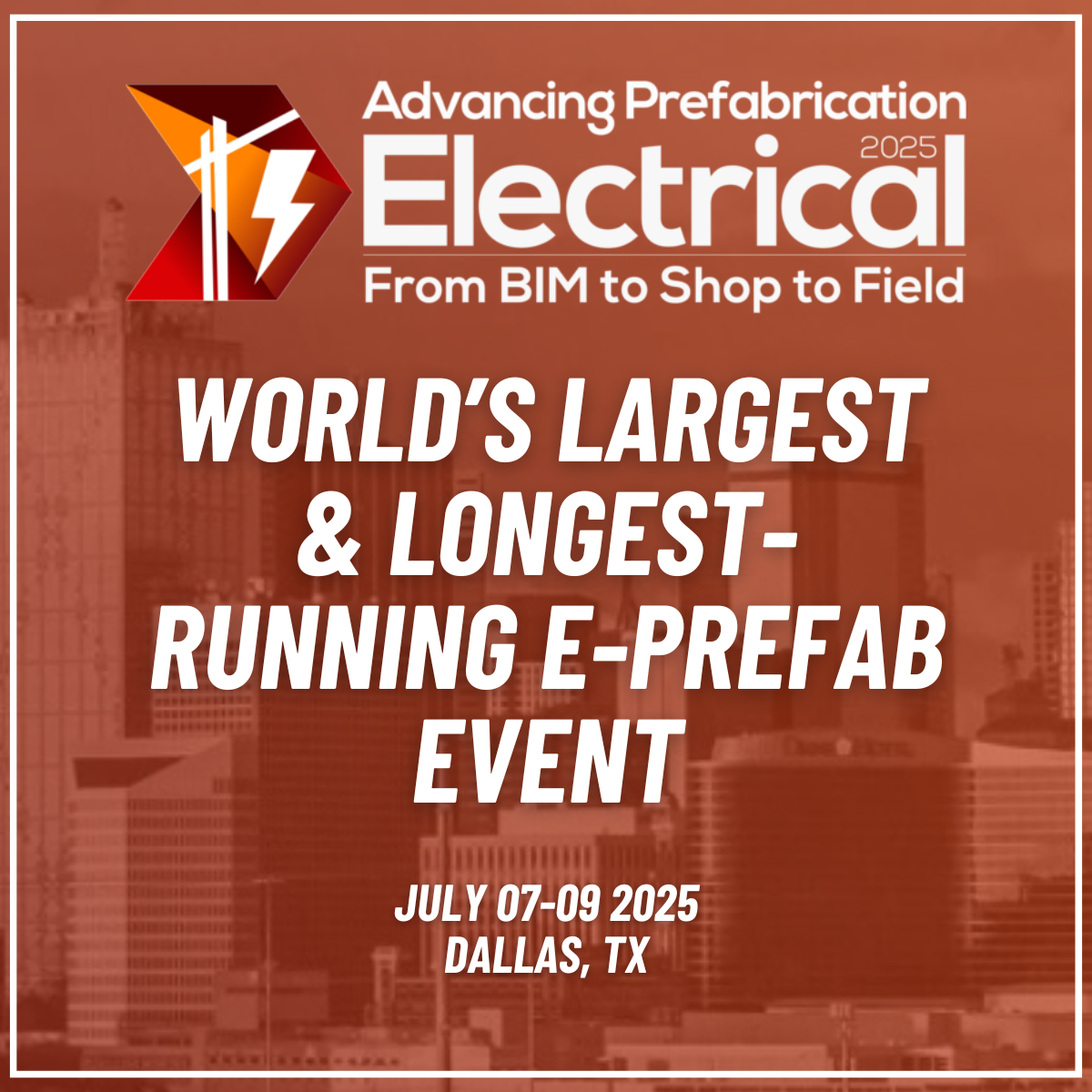 Workshop Tickets - Advancing Electrical Prefabrication 2025